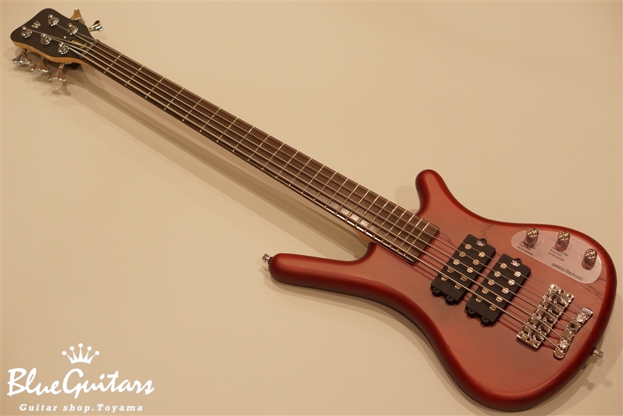 Warwick Rockbass Corvette $$ 5 - Burgundy Red Transparent Satin | Blue Guitars Online Store