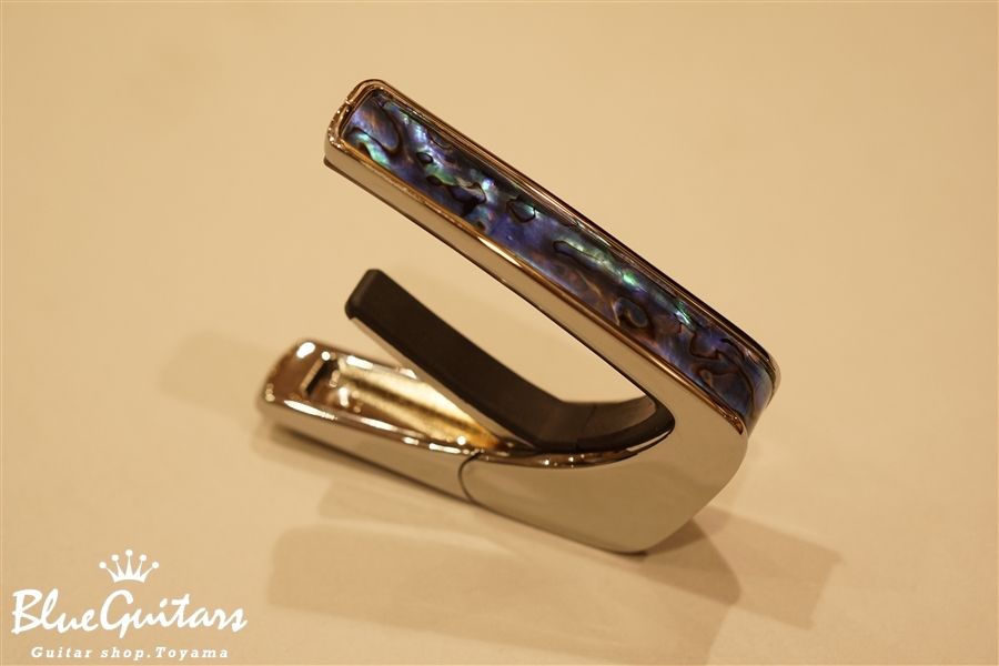 Thalia Chrome Finish with Blue Abalone Inlay | Blue Guitars Online Store