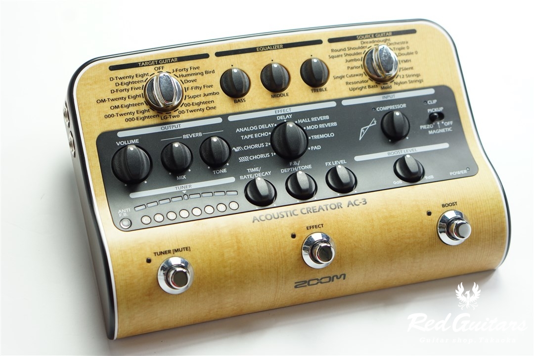 ZOOM AC-3 Acoustic Creator | Red Guitars Online Store