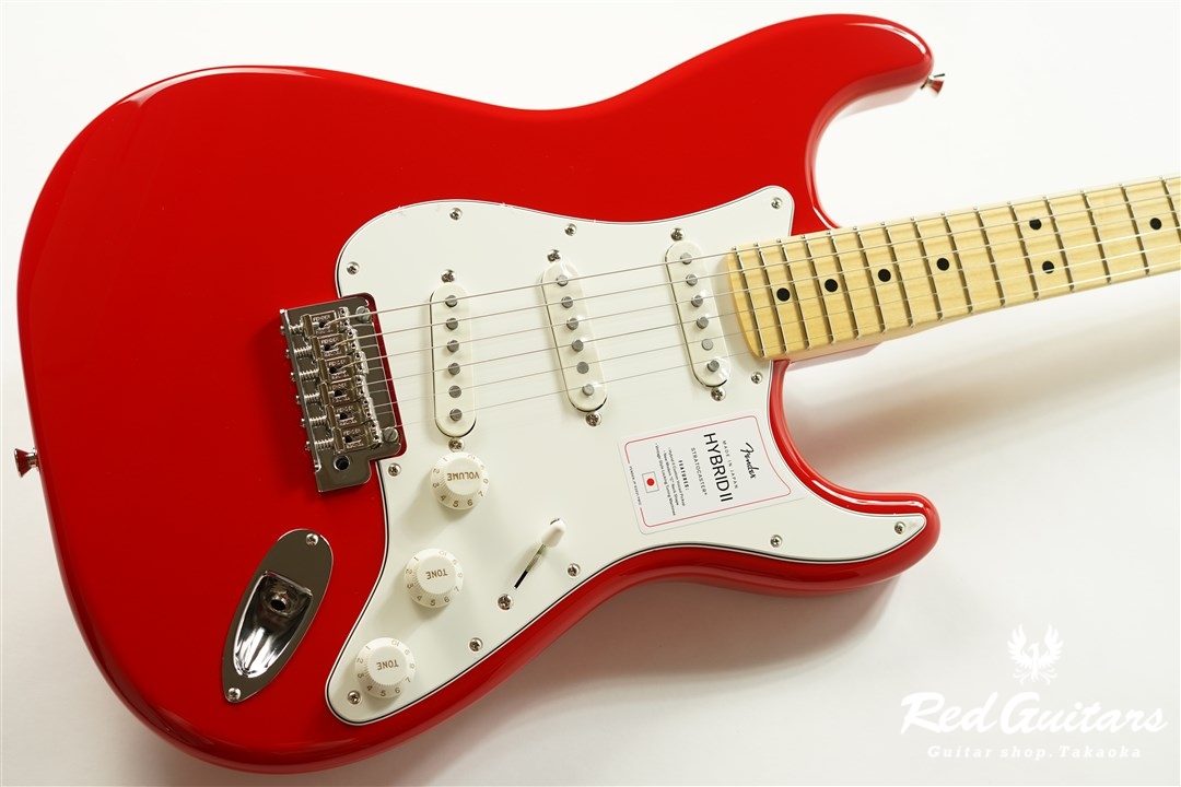 Fender Made in Japan Hybrid II Stratocaster - Modena Red | Red Guitars ...