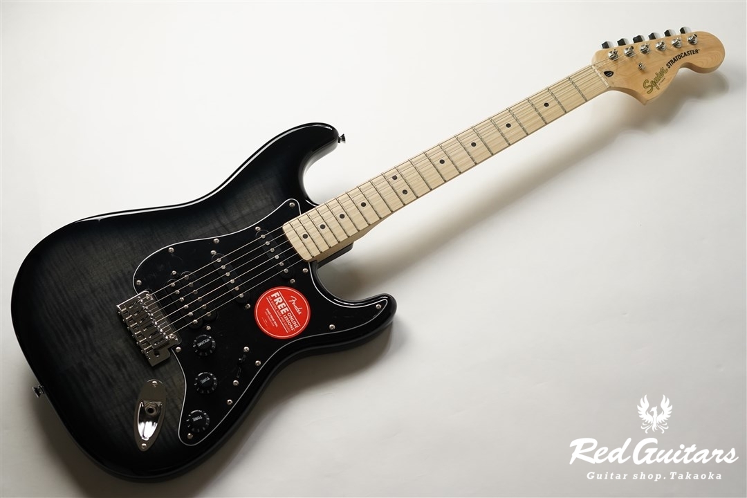 Squier by Fender AFFINITY SERIES STRATOCASTER FMT HSS - Black Burst ...