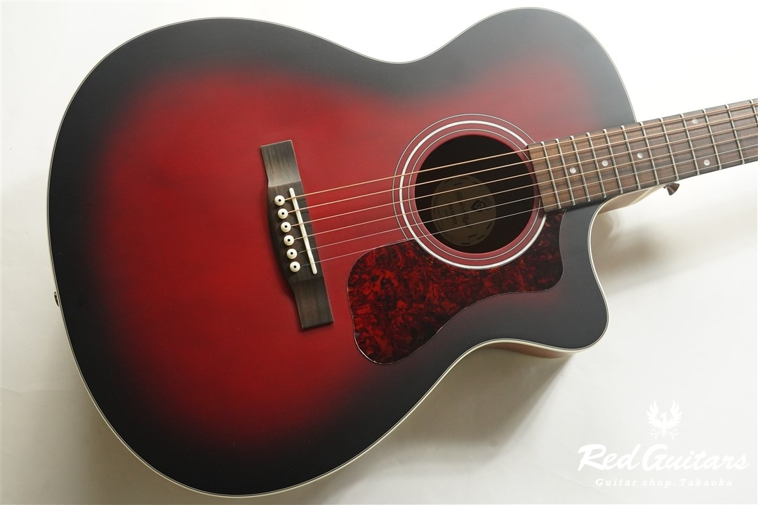 GUILD OM-240CE - Oxblood Burst | Red Guitars Online Store
