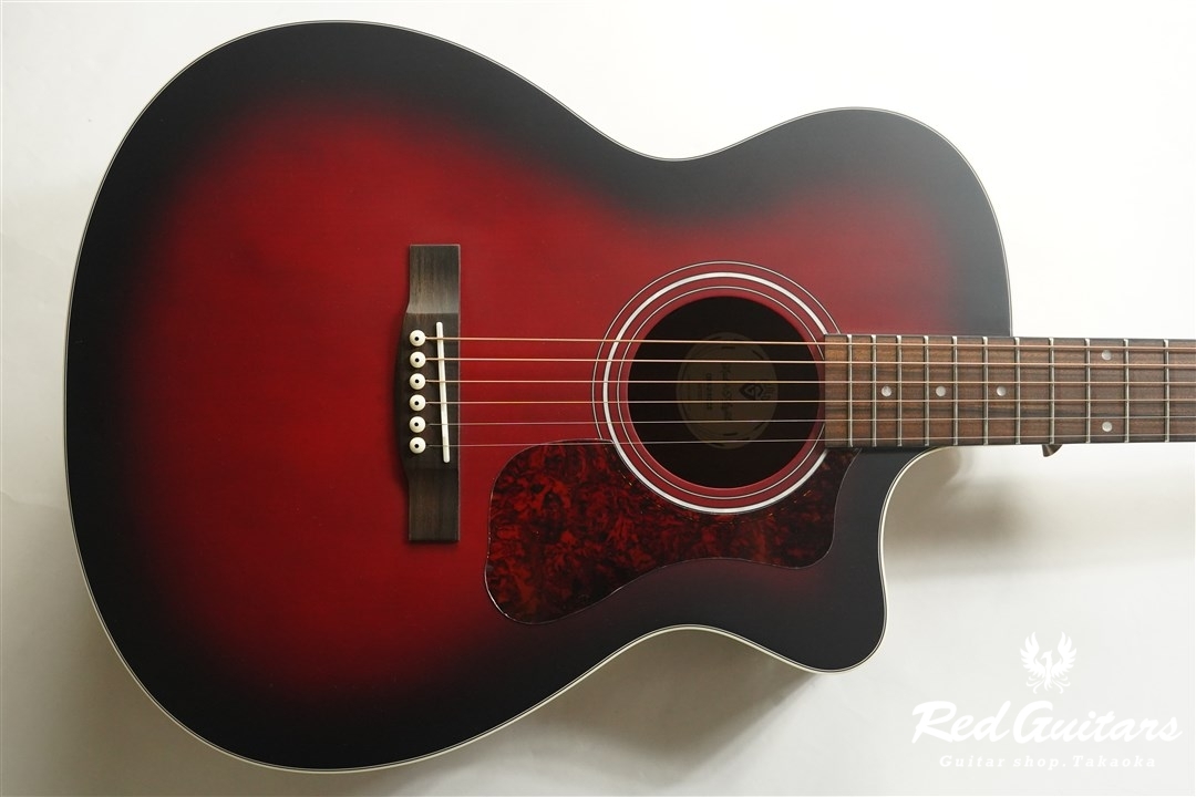 GUILD OM-240CE - Oxblood Burst | Red Guitars Online Store