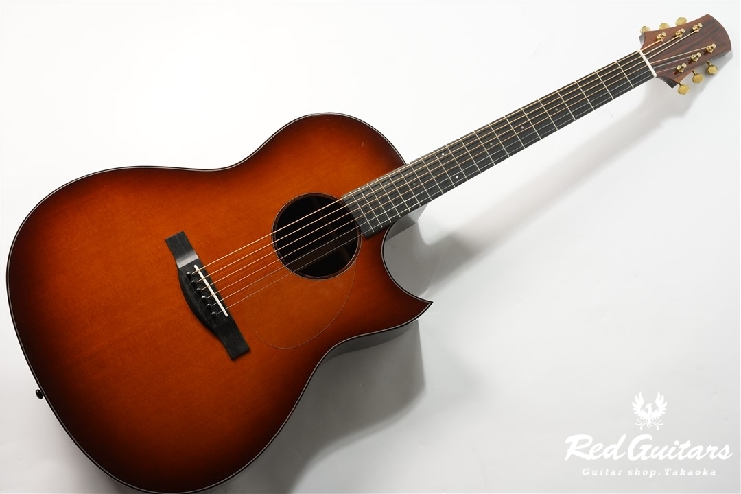 stilblu Model AD. Cutaway Cedar/Indian Rosewood - Brown Sunburst | Red ...