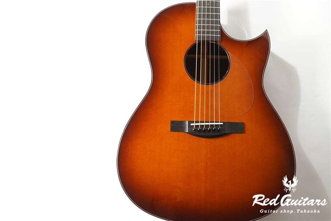 stilblu Model AD. Cutaway Cedar/Indian Rosewood - Brown Sunburst | Red ...