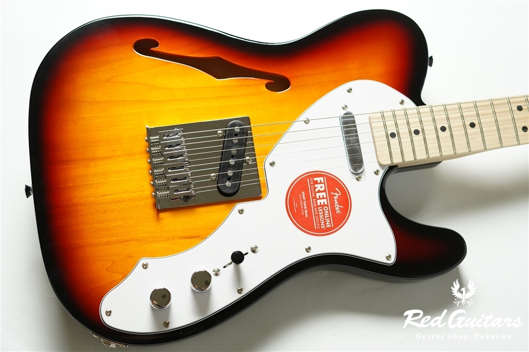 Squier by Fender Affinity Series Telecaster Thinline - 3TS | Red ...