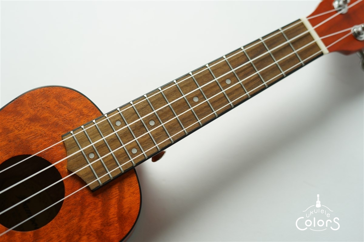 Bamboo Exotic Mahogany Soprano Ukulele w/EQ | ウクレレカラーズ Online Store
